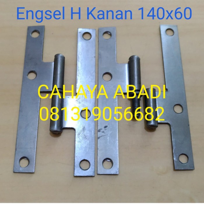 Jual ENGSEL H KANAN 140X60mm (1pasang+skrup) | Shopee Indonesia