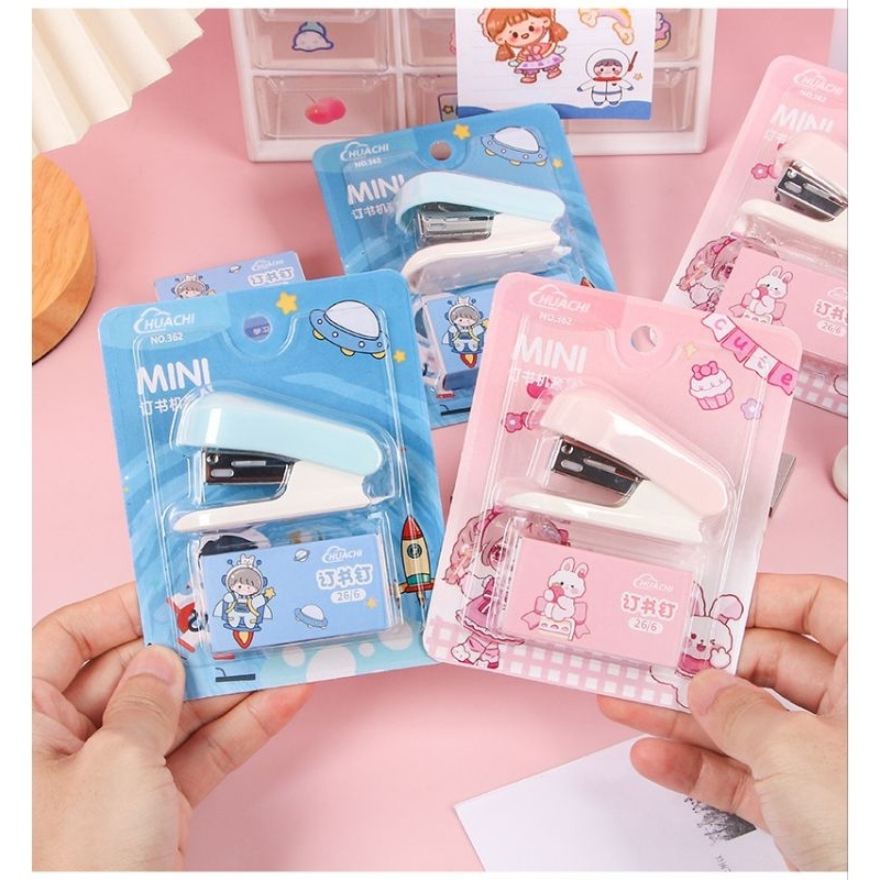 Jual (Pimenova) staples set estetik steples lucu steples set dengan isi ...