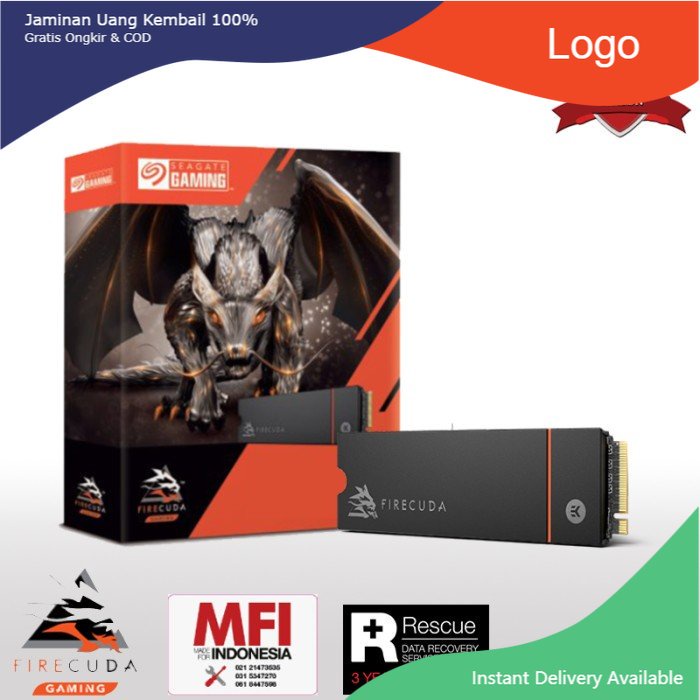 Jual Seagate FireCuda 530 Heatsink SSD 1TB M.2 2280 NVMe Gen 4 | Shopee ...