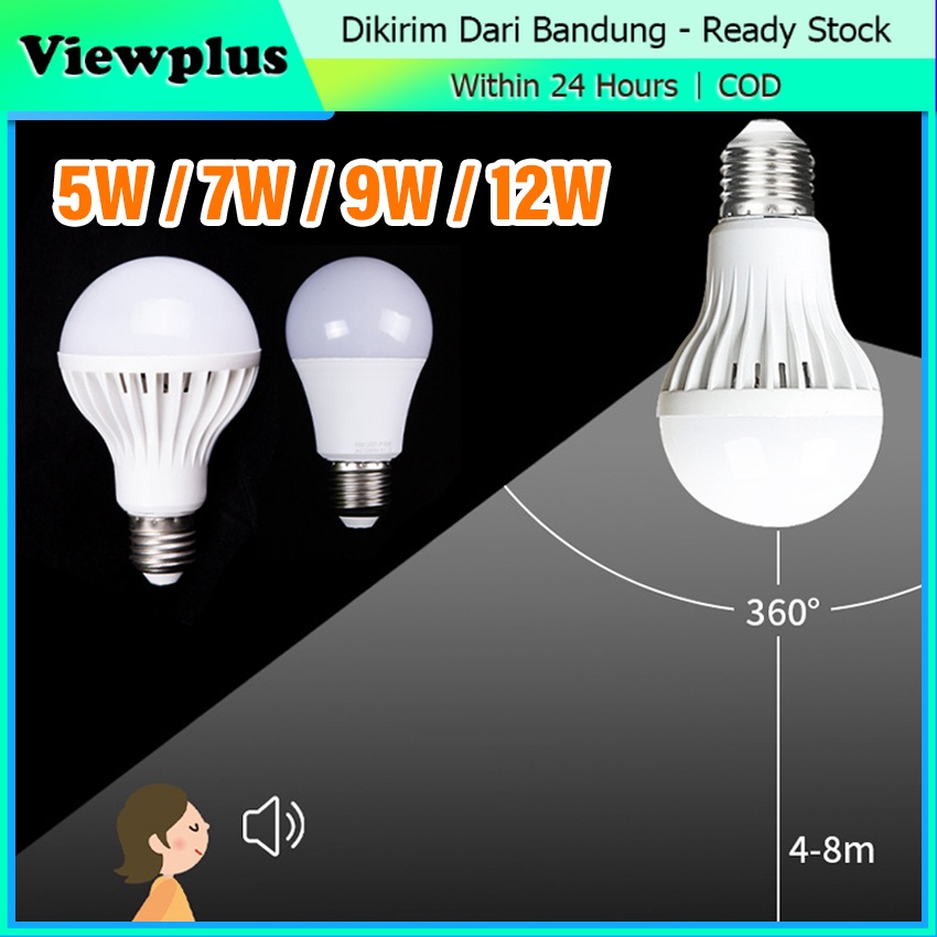 Jual Lampu Led Motion Sensor Gerak Otomatis 5W 7W 9W 12W - Lampu Bohlam ...