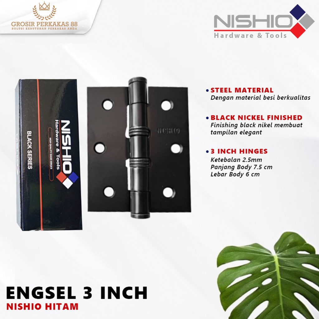 Jual Engsel Pintu Jendela Rumah Kamar Jendela Esel Ensel Besi Hitam ...