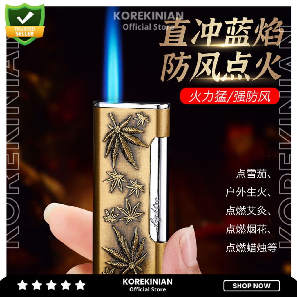 Jual Korek Api Las Gas Motif Daun Maple Leaf Xin Fa Lighter XF-1605 ...