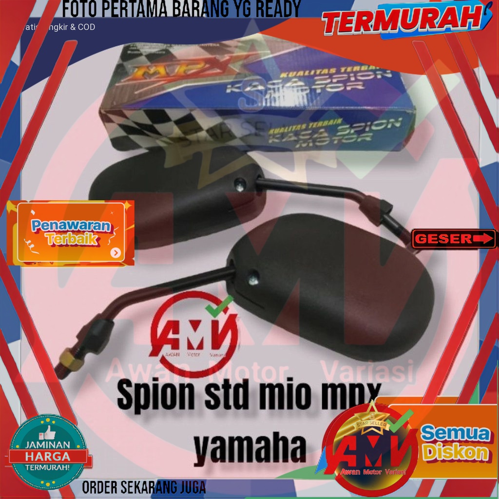 Jual Spion motor - Spion standart MIO MPX drat yamaha [Harga 2pcs kanan ...