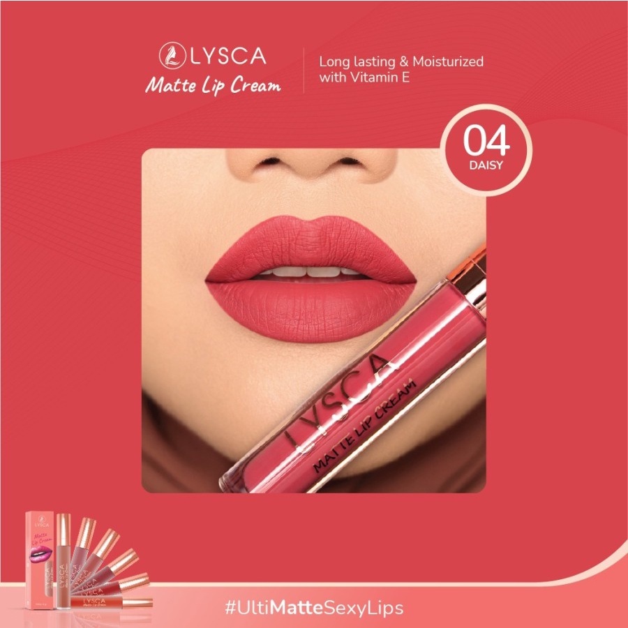 Jual Lysca Exclusive Matte Lip Cream 04 Daisy | 4 ml | Shopee Indonesia