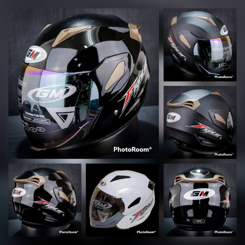 Jual Helm GM Fighter Solid polos | Shopee Indonesia