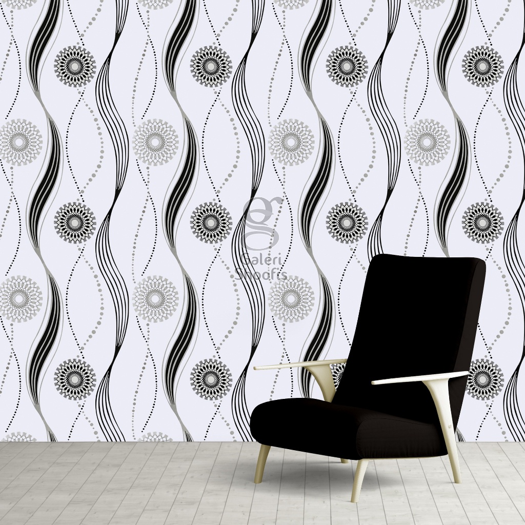 Jual WALLPAPER STIKER DINDING CORAK CAKRA | Shopee Indonesia