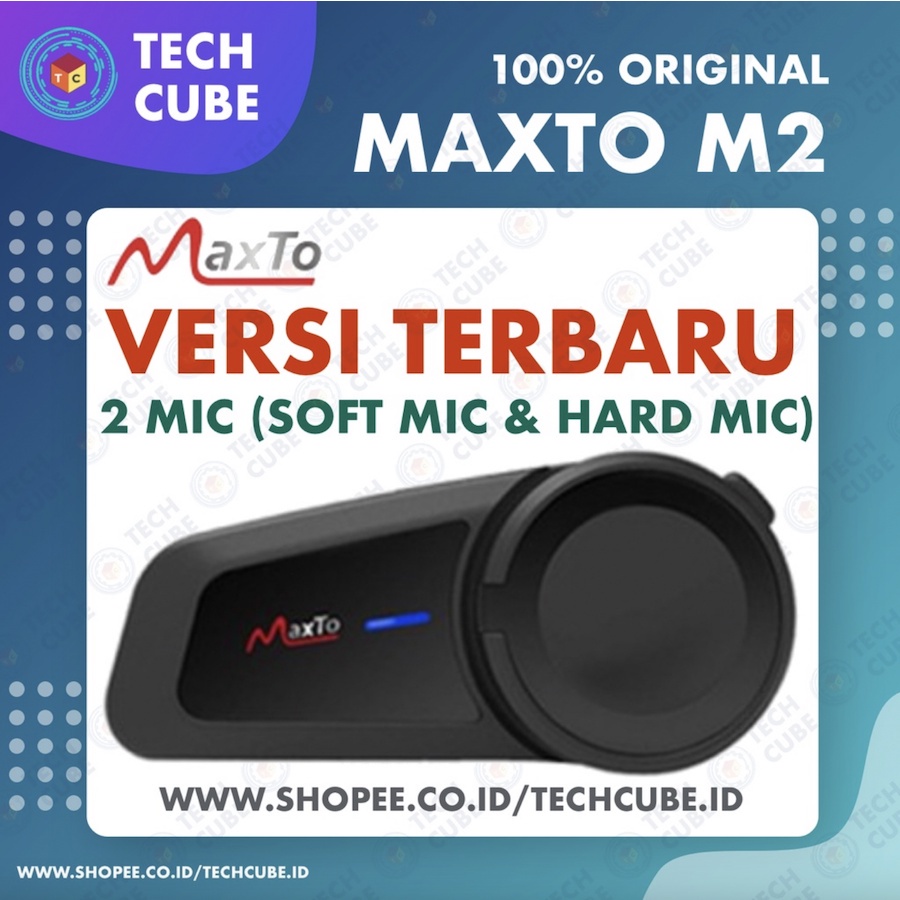 Jual Maxto M2 Bluetooth Radio FM Intercom Helm 6 Rider Alt EJEAS Q7 V6 ...