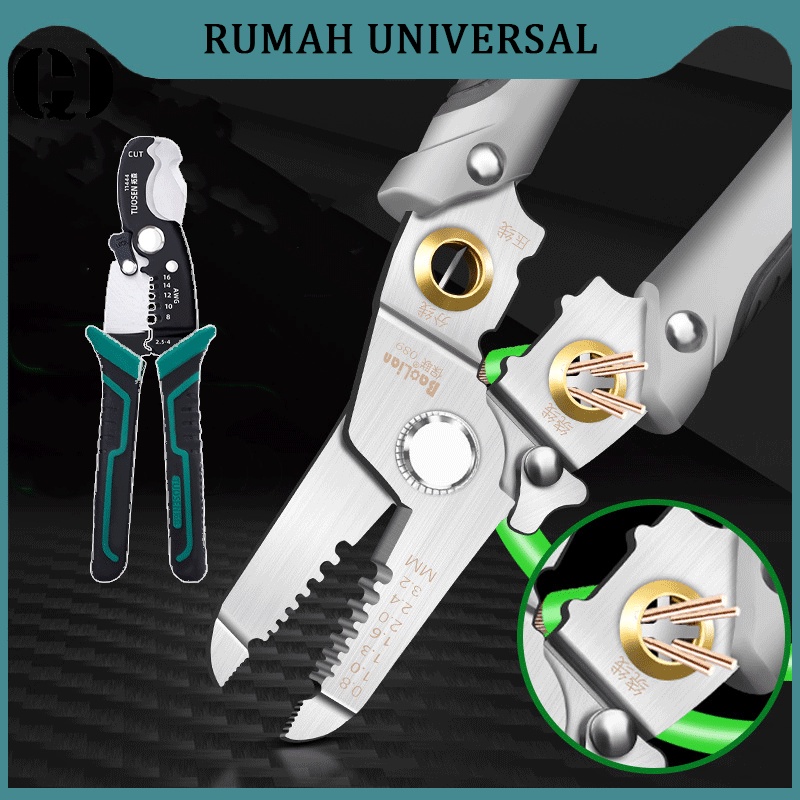 Jual Tang Kupas Potong Kabel / Wire Crimper Pliers Tools / Panjang wire ...
