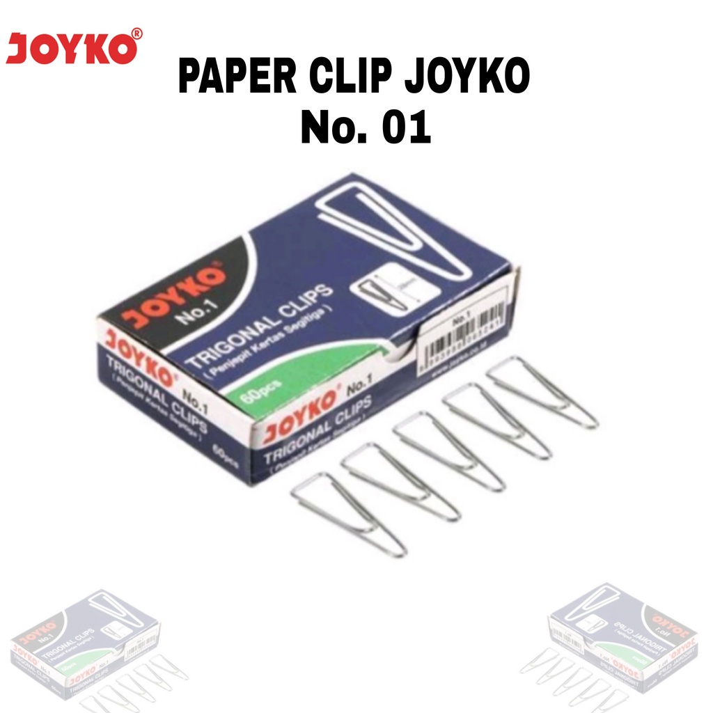 Jual Trigonal Clip / paper klip / paper clip Joyko No.1 | Shopee Indonesia