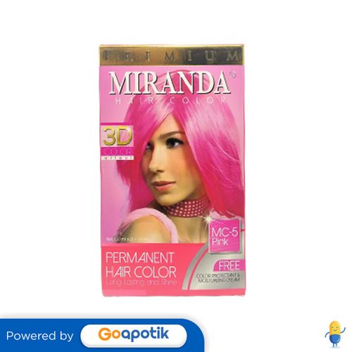 Jual Miranda Permanent Hair Color Mc-5 Pink 30 Ml Box | Shopee Indonesia