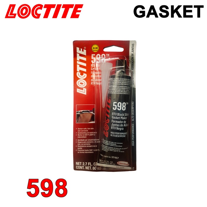 Jual LOCTITE Silicone RTV 598 Gasket Hitam Sealant Lem Paking Radiator ...