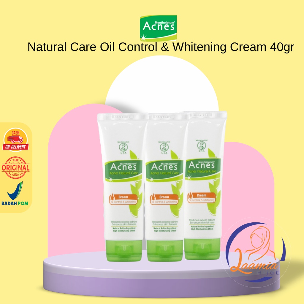 Jual Acnes Natural Care Oil Control & Whitening Cream 40Gr ...