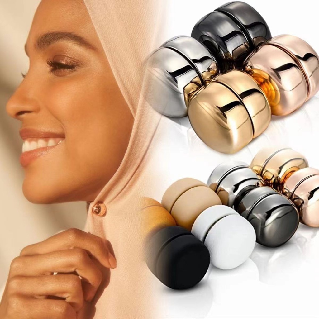 Jual Pin Magnet Jilbab Anti Slip Bros Magnet Aksesoris Syal Selendang ...