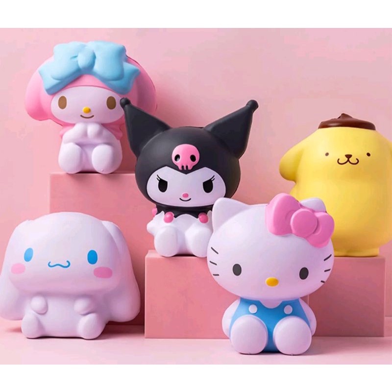 Jual Squishy Sanrio Karakter Cinnamon Melody Kuromi Pompurin Hello ...