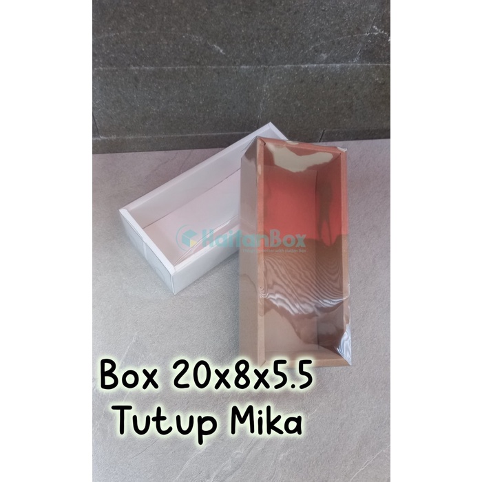 Jual Sliding Box Tutup Mika Kemasan Frosted Box Ivory Craft | Shopee ...