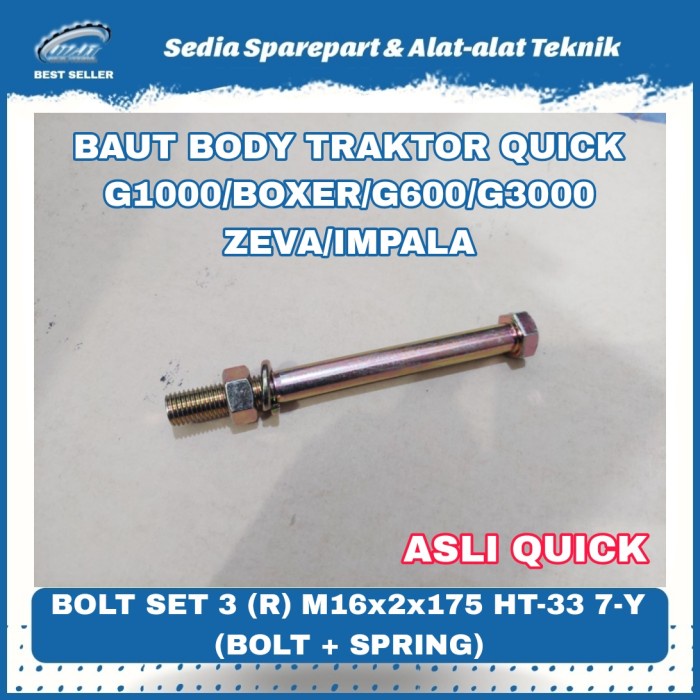Jual BAUT BODY TRAKTOR QUICK G1000 | BOXER | G3000 | ZEVA ASLI QUICK ...