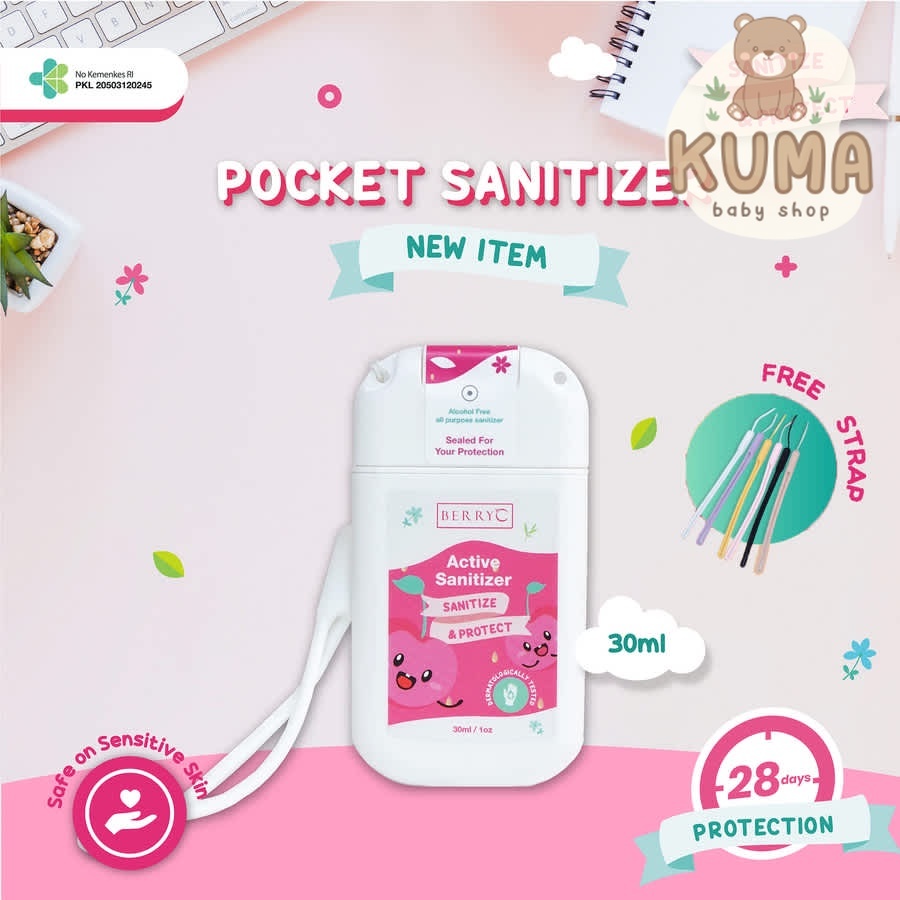 Jual BerryC Buh Bye Bugs Mosquito Repellent dengan Antibacterial Spray ...
