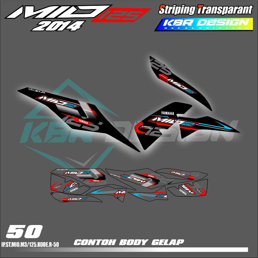 Jual MIO M3/125 (COD) STIKER STRIPING MOTOR YAMAHA MIO M3/125 TAHUN ...