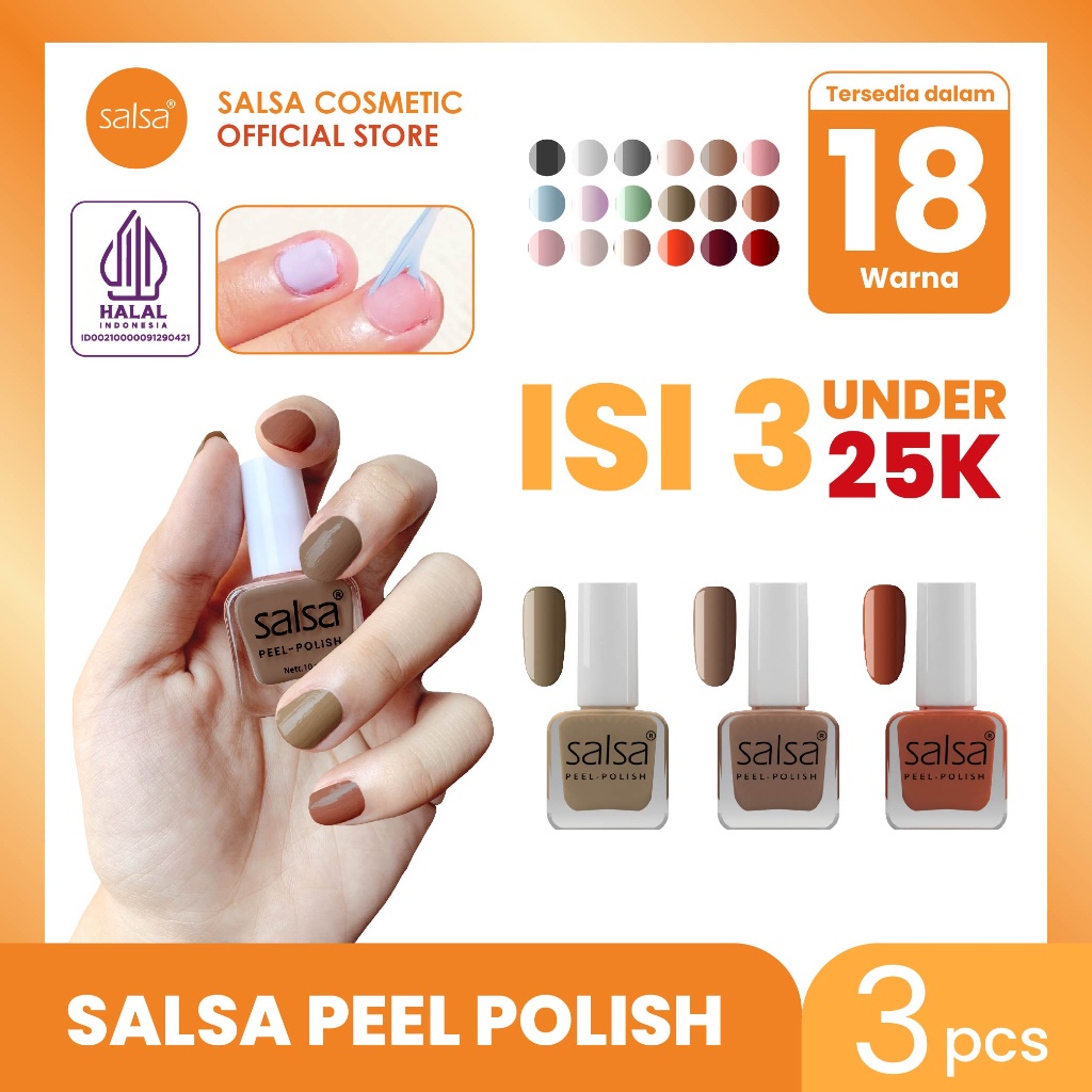 Jual SALSA Peel Polish - Kutek HALAL Peel Off Lupas Breathable Hijab ...