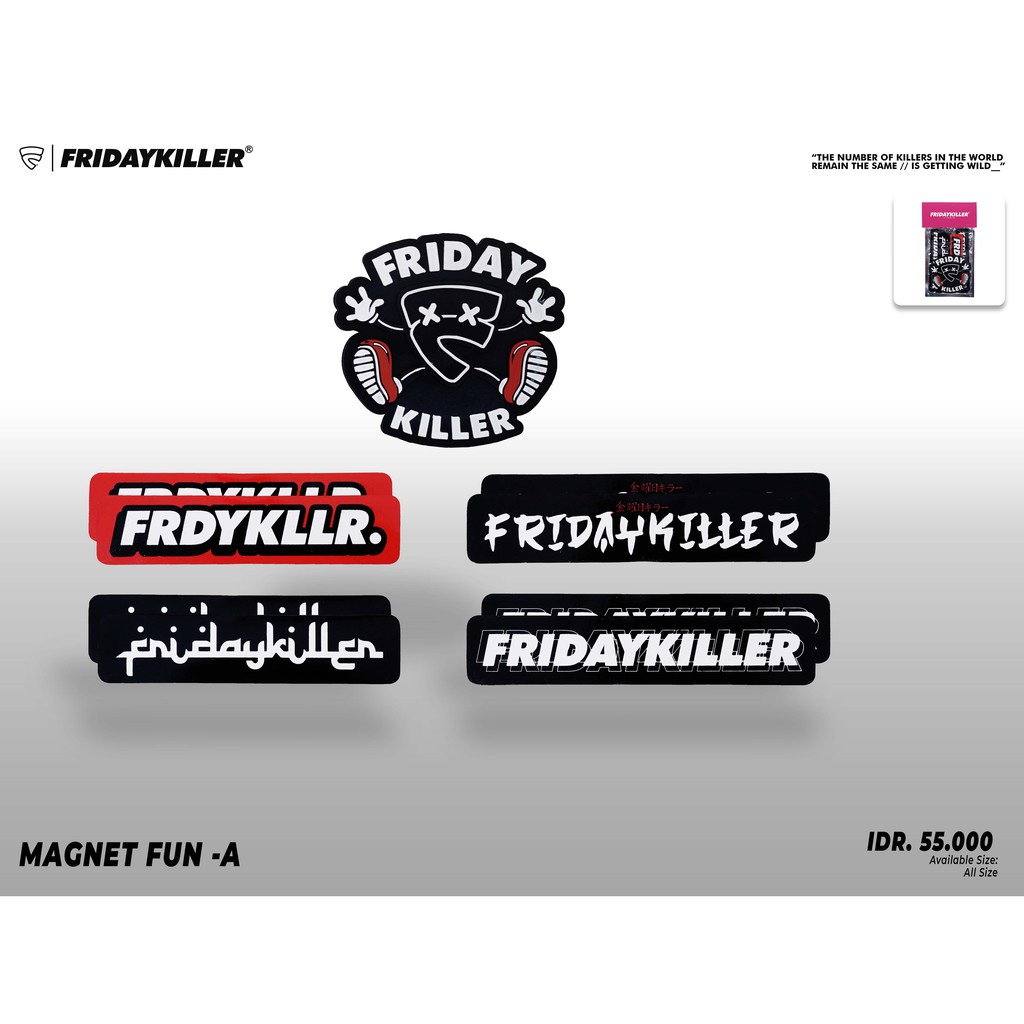 Jual AKSESORIS KULKAS FRIDAY KILLER | MAGNET FUN -A | Shopee Indonesia