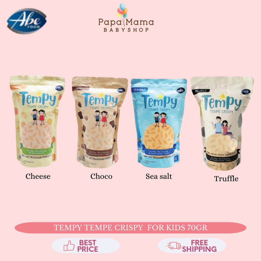 Jual Abe Food Tempy Tempe Crispy For Kids 70gr NO MSG - Makanan Ringan ...
