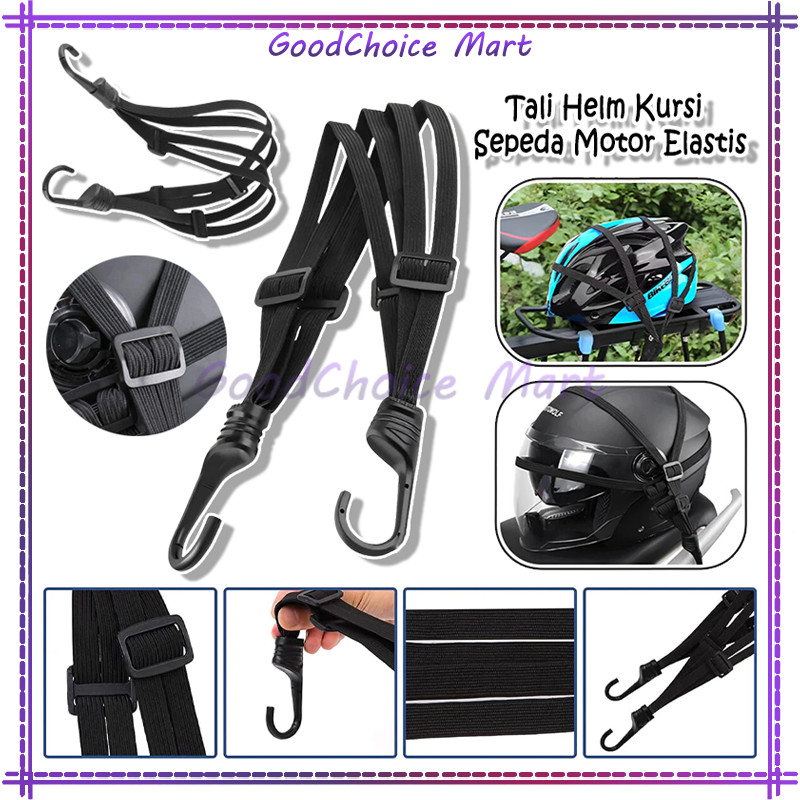 Jual Tali Helm Jok Motor Elastis/Dilengkapi Pengait Untuk Menarik ...