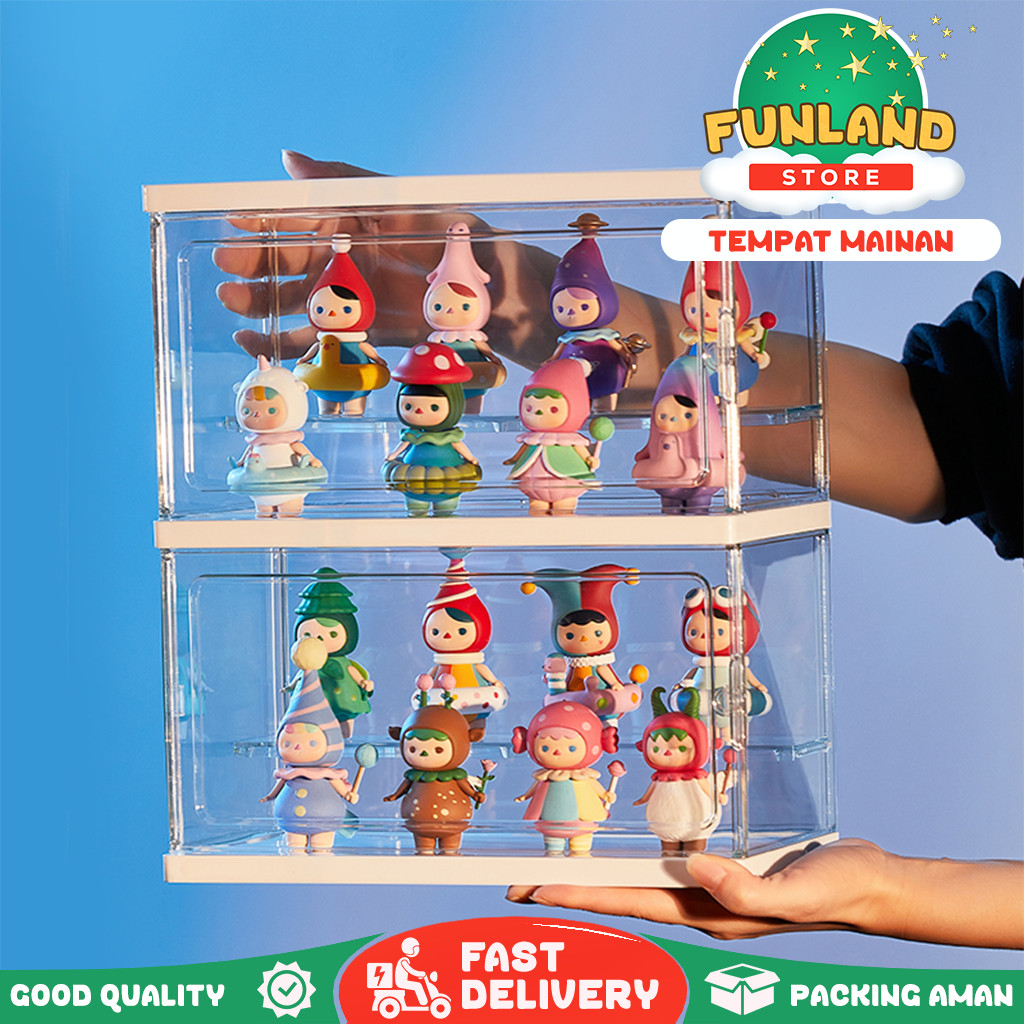 Jual FUNLAND Action Figure Box D18/ Display Box 1&2 Tingkat/ Blind Box ...
