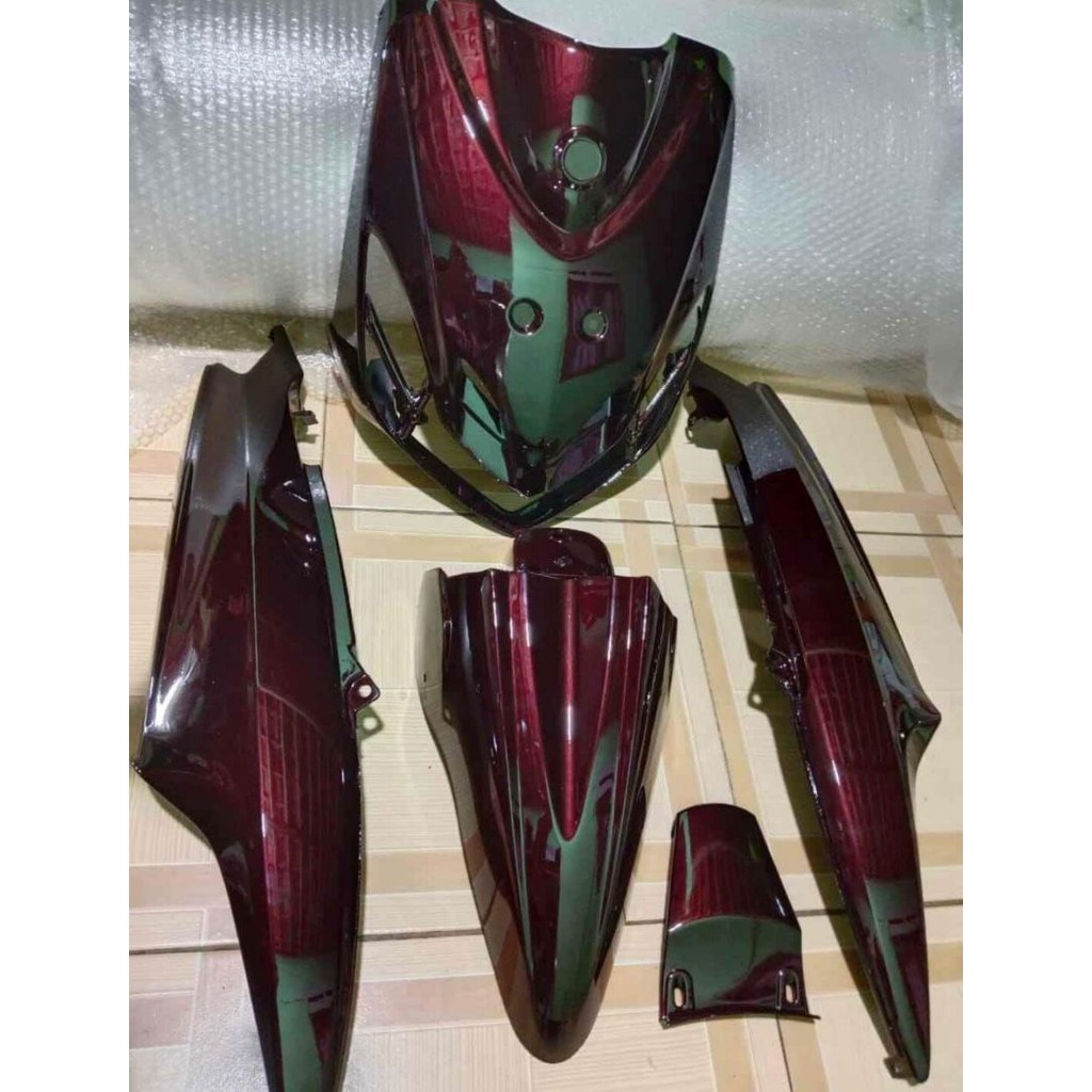 Jual Full Body Halus Yamaha Mio Smile Warna Custom Moonlight Red ...