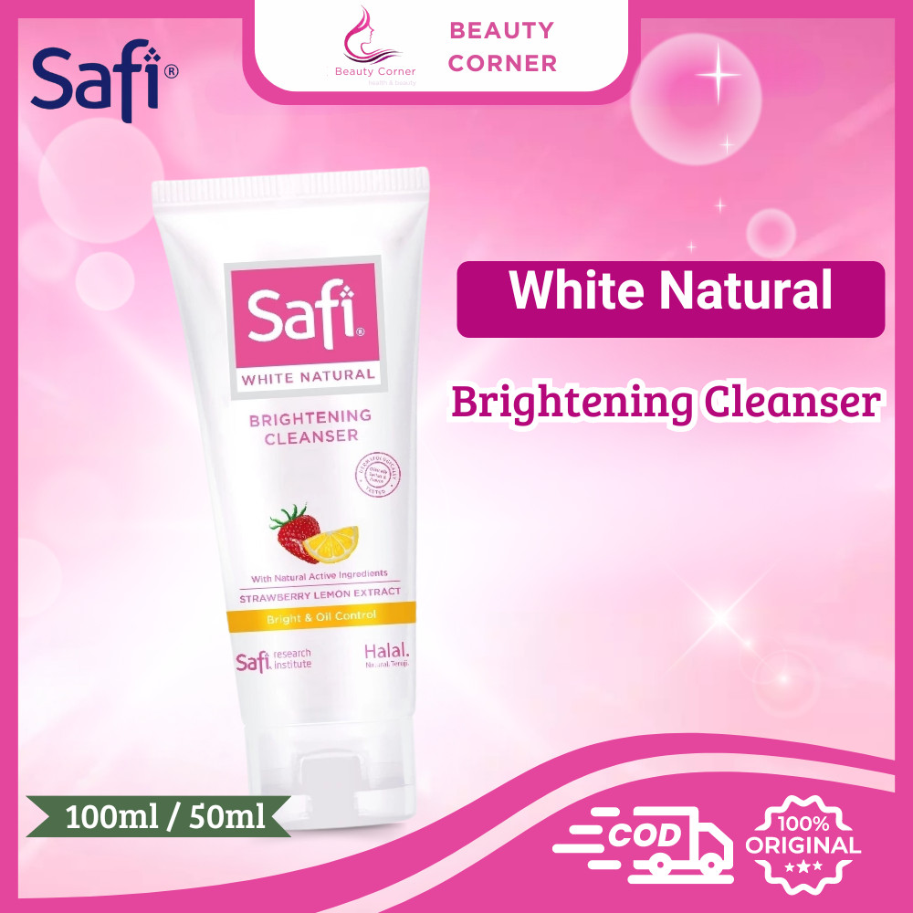 Jual Safi White Natural Brightening Cleanser Strawberry Lemon Extract ...