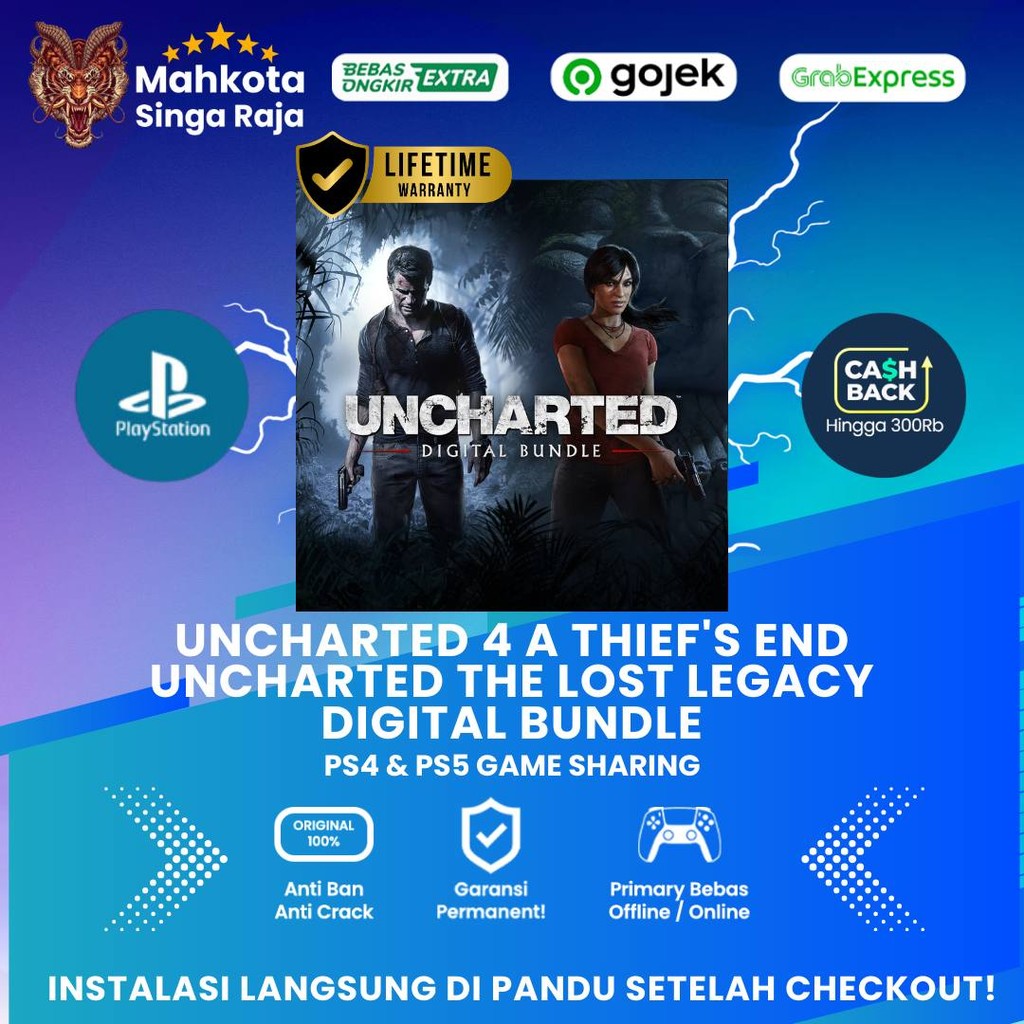 Jual Uncharted 4: A Thief’s End & Uncharted : The Lost Legacy Digital ...