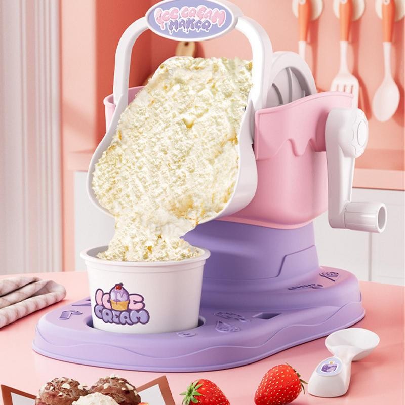 Jual Ice Cream Maker Machine Soft Serve Ice Cream Machine Manual Quick ...