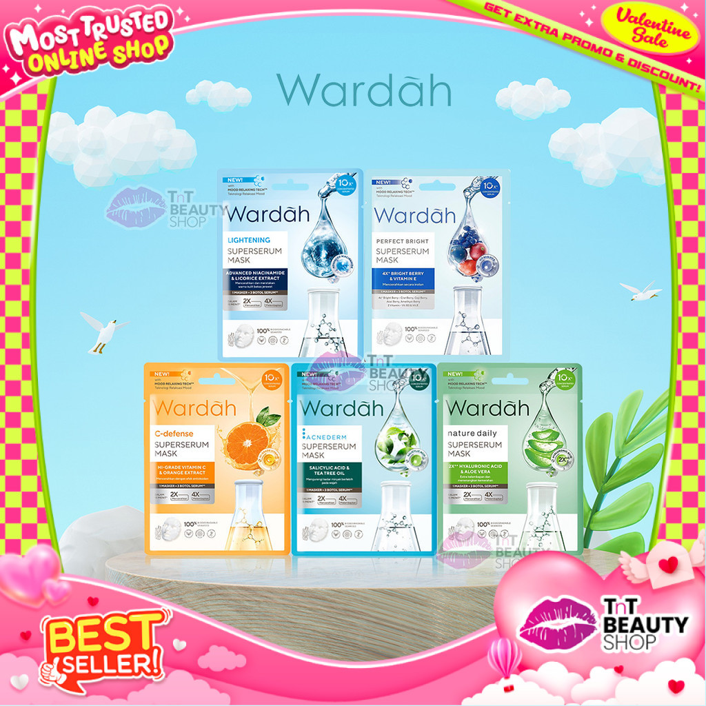 Jual Wardah Nature Daily Sheet Mask 20ml - 1 sachet | TnT Beauty Shop ...