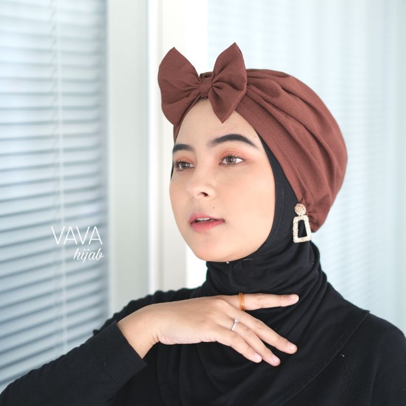 Jual Turban Pita Instan Model 2 in 1 Instan Simple Warna Polos untuk ...