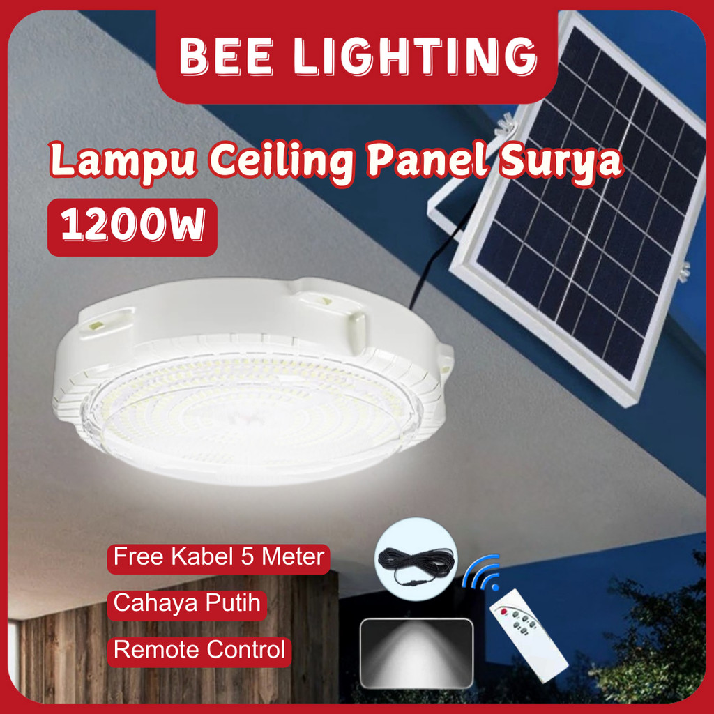 Jual BEE LIGHTING ⭐GARANSI 1 TAHUN⭐ lampu ceiling panel surya lampu led ...
