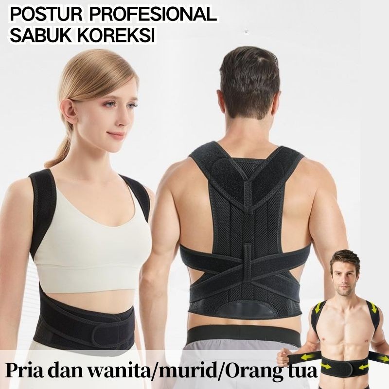 Jual Sabuk Penegak Punggung BACK PAIN Alat Terapi Korektor Postur Punggung Bahu Tulang Belakang ...