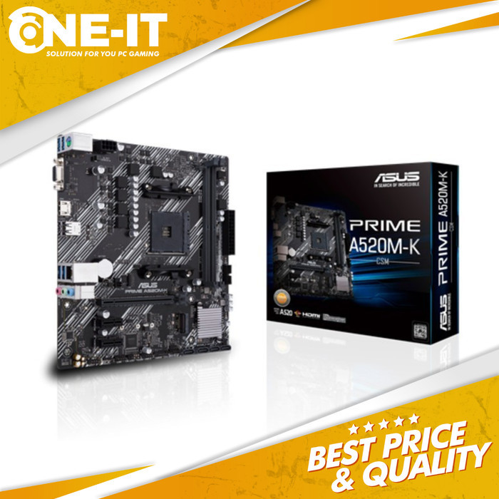 Jual Motherboard ASUS PRIME A520M K/CSM DDR4 AM4 AMD A520 | Shopee ...