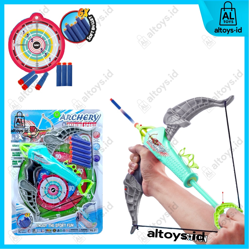 Jual MAINAN PANAH PLURU BUSA COP ARCHERY SPORT GAME YG21 MAINAN BUSUR ...