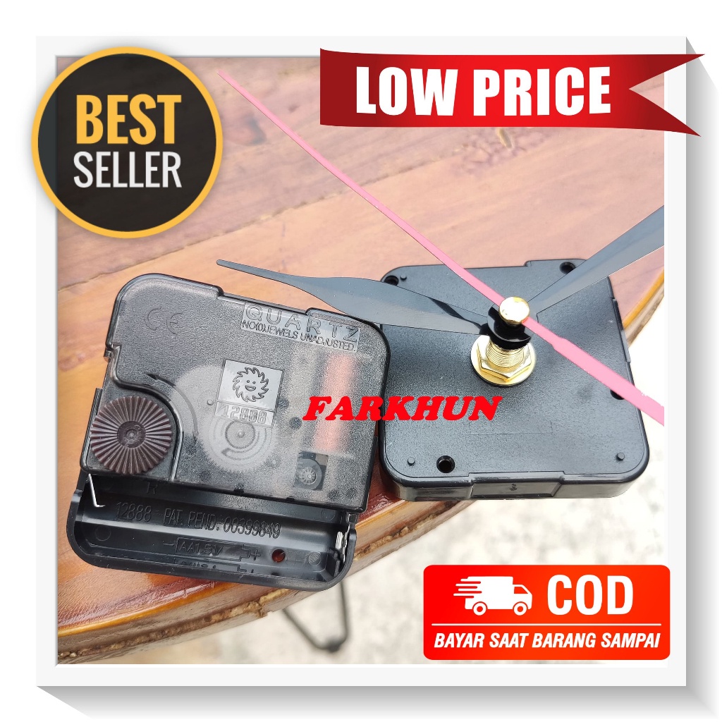 Jual Fullset Mesin Jam Dinding Skp Sakana 12888 Detak 16 Mm Mutu Bagus ...