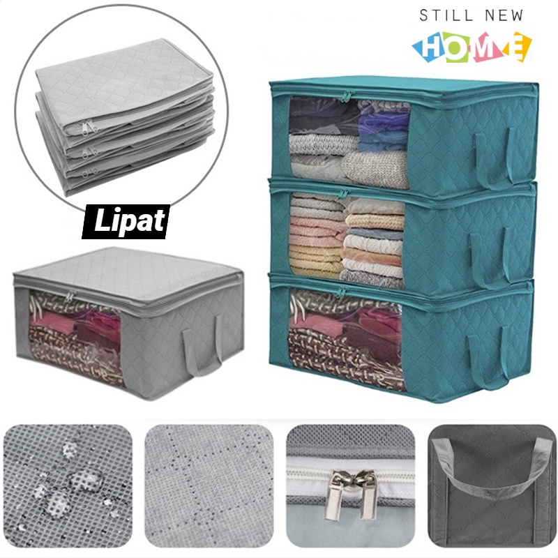 Jual Storage Box Lipat Kotak Penyimpanan Pakaian Serbaguna Mainan Box ...