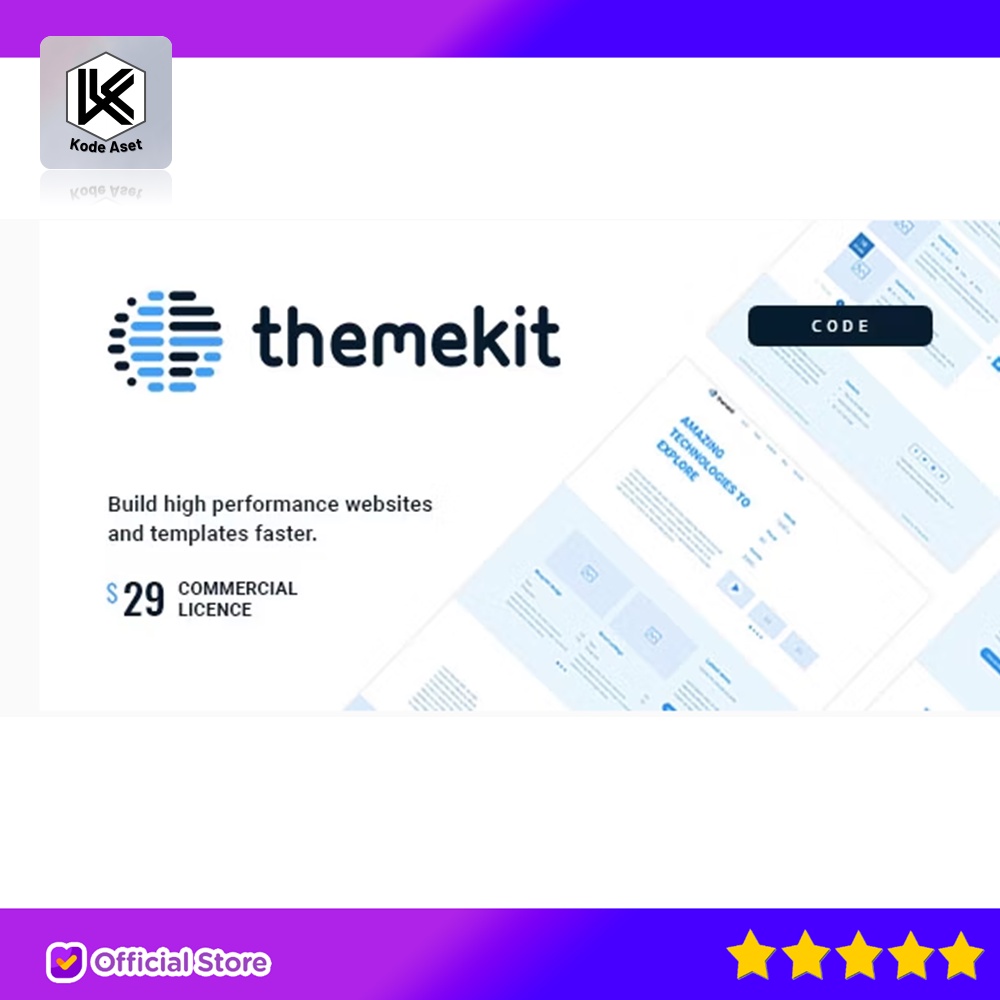 Jual SOURCE CODE APLIKASI THEMEKIT CODE - WIREFRAME HTML FRAMEWORK BY ...