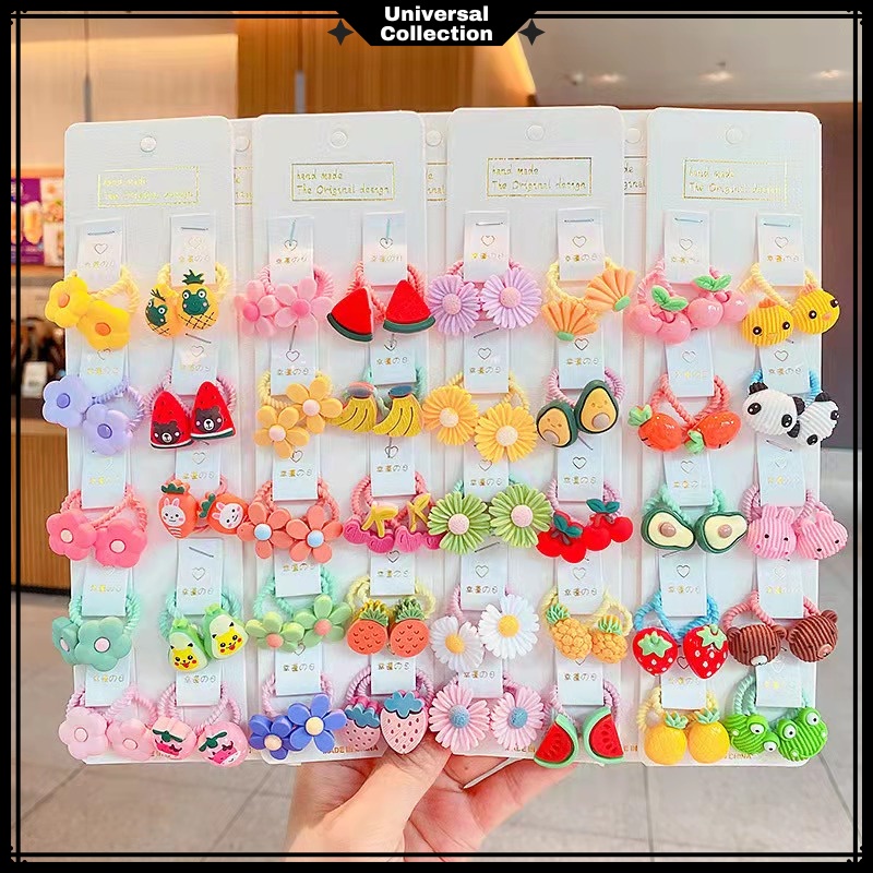 Jual 10PCS / SET IKATAN RAMBUT KOREA ANAK ICON KARAKTER LUCU / IKAT ...