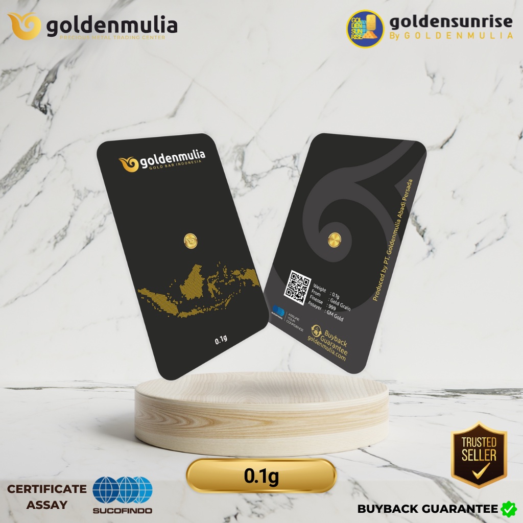 Jual GOLDEN SUNRISE Logam Mulia Emas Goldenmulia Reguler 0.1 Gram | Shopee Indonesia