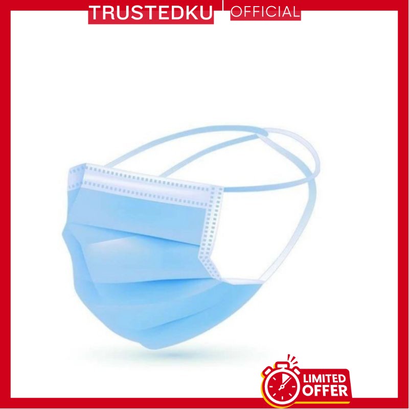 Jual 1 pc Masker Medis Eceran 3ply earloop Surgical Mask Ecer 3 Lapis ...