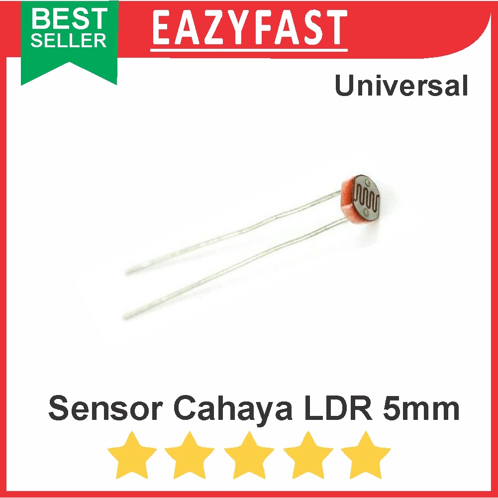 Jual Photoresistor 5mm LDR Light Dependent Resistor Sensor Cahaya ...