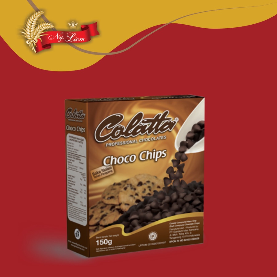 Jual COLATTA Choco Chips Dark 150 gram New! | Shopee Indonesia