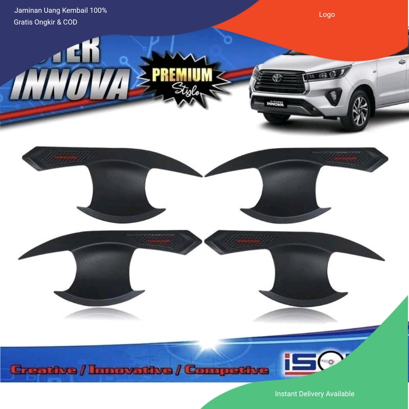 Jual Outer hitam doff Innova reborn 2016-2022. Aksesoris mobil | Shopee ...