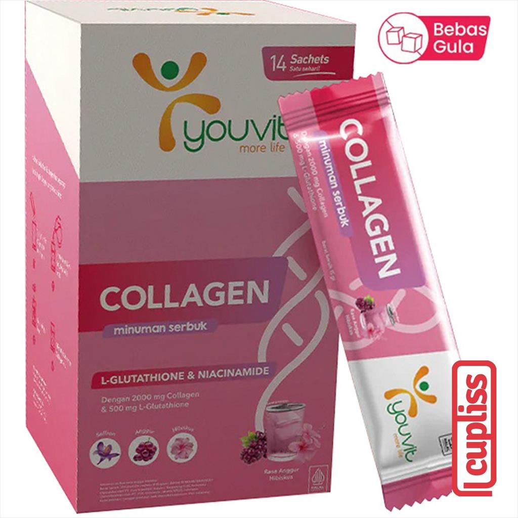 Jual YOUVIT Powder Drink Collagen 14 Days Minuman Serbuk Kolagen ...