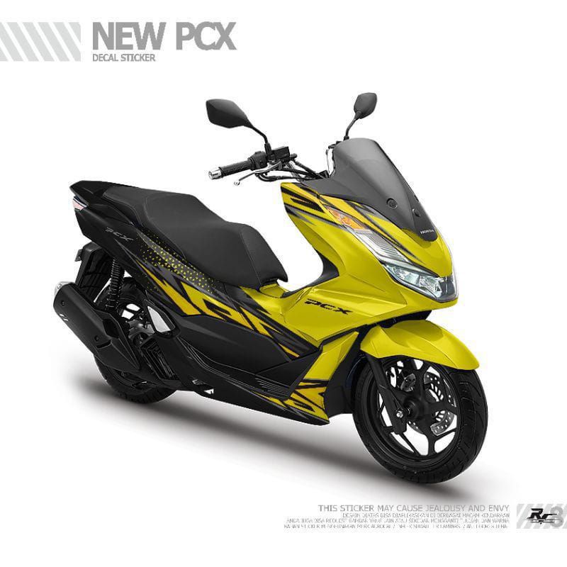 Jual STIKER DECAL HONDA PCX 160 variasi fullbody motif warna Kuning ...