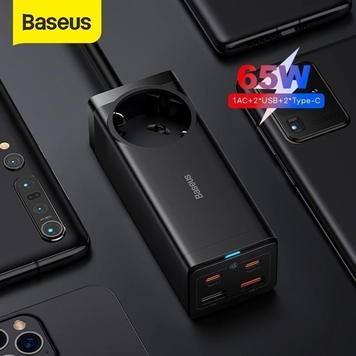 Jual Baseus GAN3 PRO Desktop Powerstrip AC+2U+2C 100W / 65W EU - PSZM ...