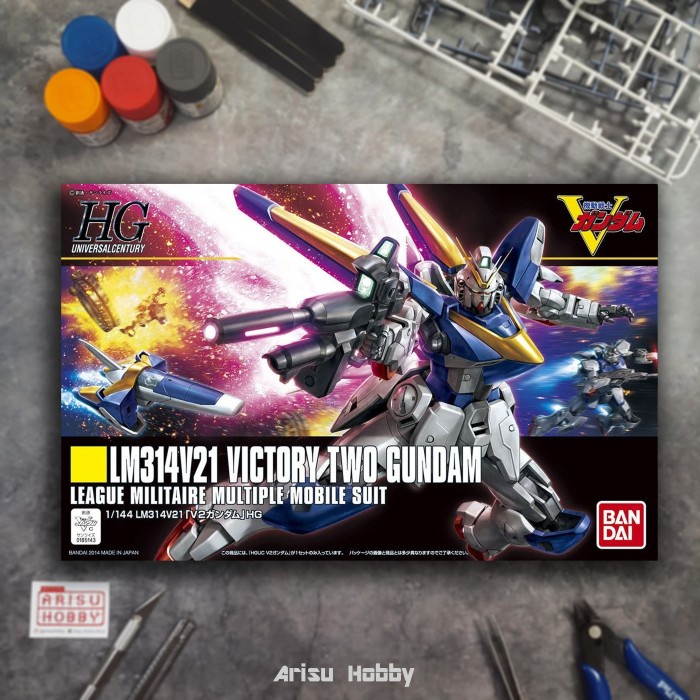 Jual HG HGUC Victory Two Gundam V2 Model Kit 1/144 Bandai NJ27 | Shopee ...